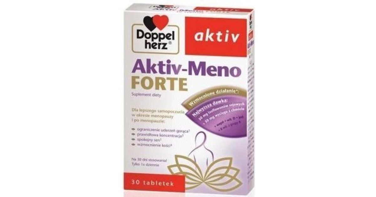 DOPPELHERZ AKTIV Meno Forte 30 tabletta menopauza | Pepita.hu