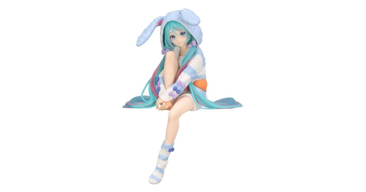Hatsune Miku Noodle Stopper PVC Statue Hatsune Miku Rabbit Ear Hood ...