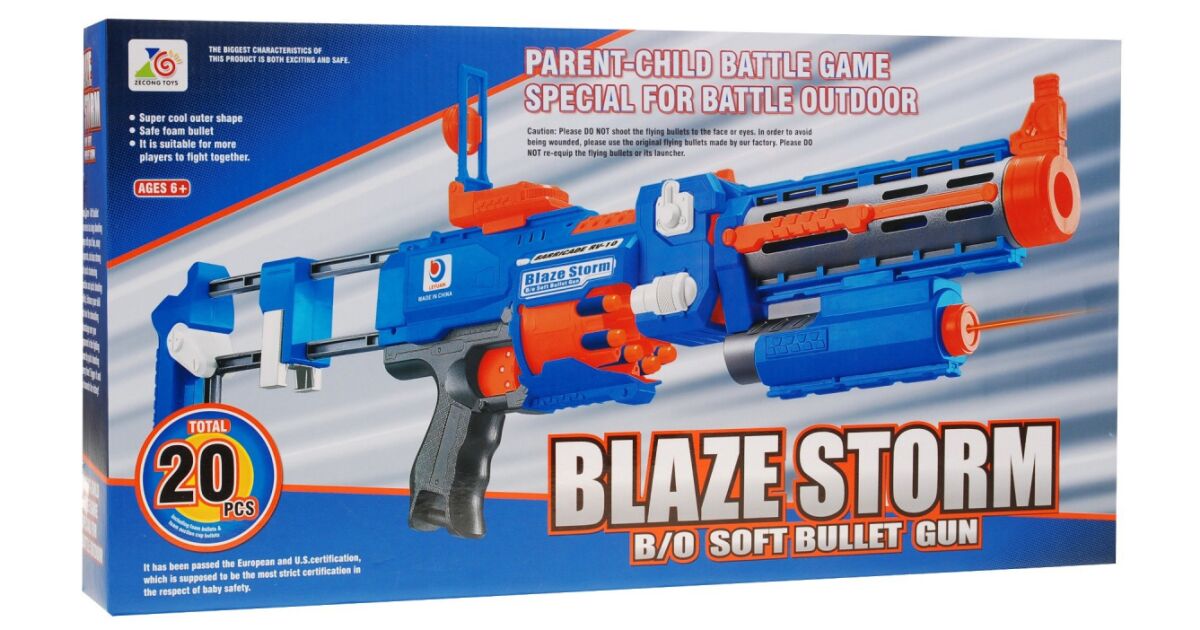 Blaze Storm Puska 2 az 1-ben + 20 lőszer + lézeres irányzék | Pepita.hu