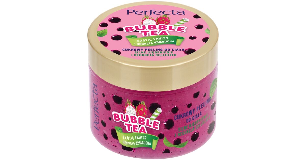 PERFECTA Bubble Tea Cukros testradír Exotic Fruits 300g | Pepita.hu