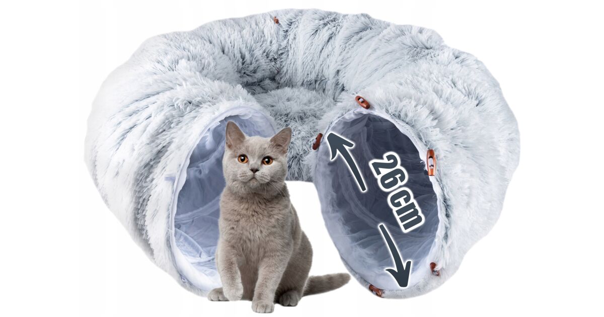 Culcus 3 in 1 cu tunel de joaca pentru pisici, Zola, transformabil ...