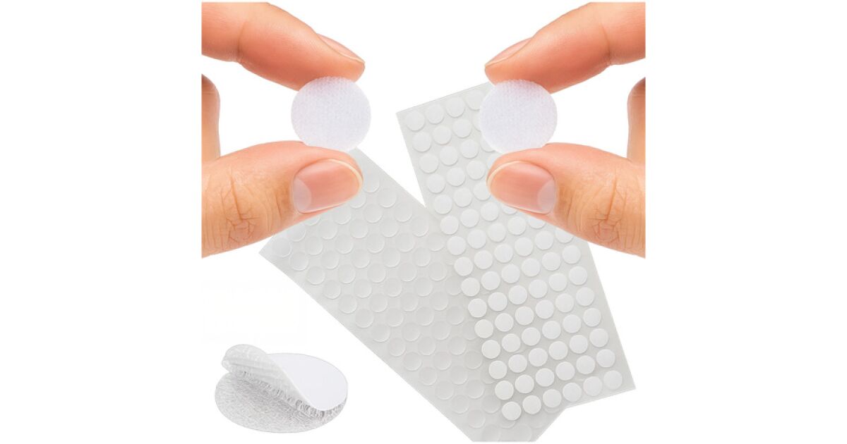 Set 250 buline autoadezive velcro, Zola, diametru 1.8 cm, universale ...