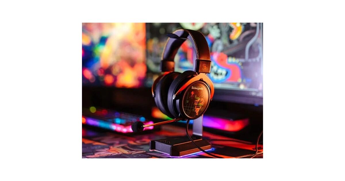 A4-Tech Bloody M595 Renegade Midnight USB fekete-sárga gamer headset ...