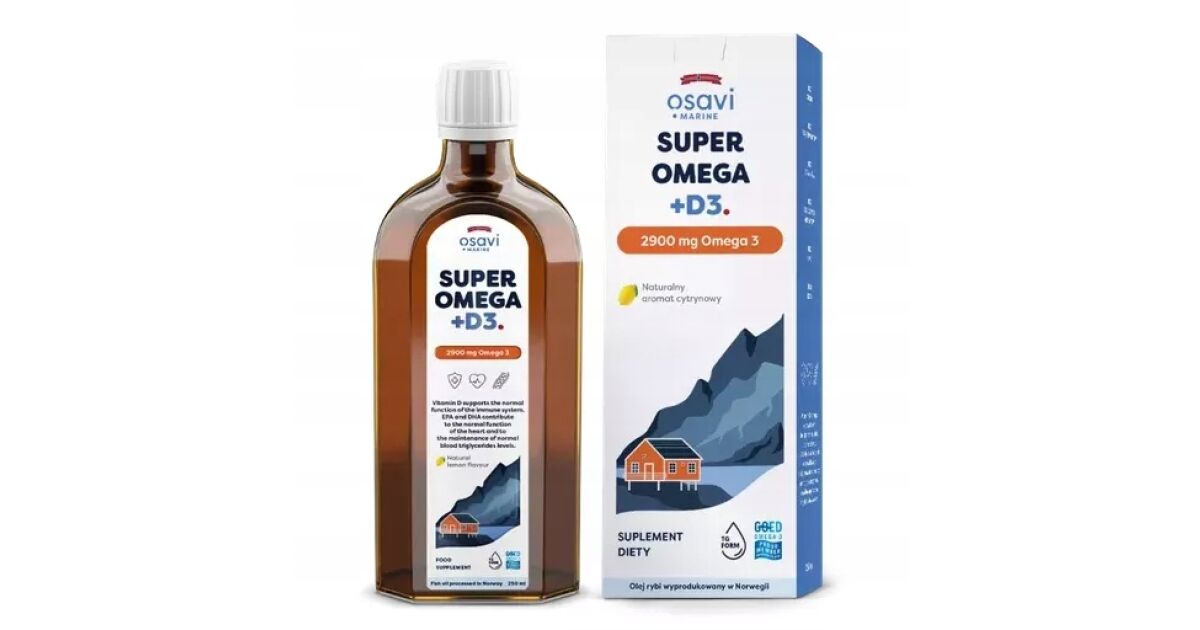 OSAVI Daily Omega D3-vitamin 1600mg Omega 3 citromolaj 250 ml | Pepita.hu