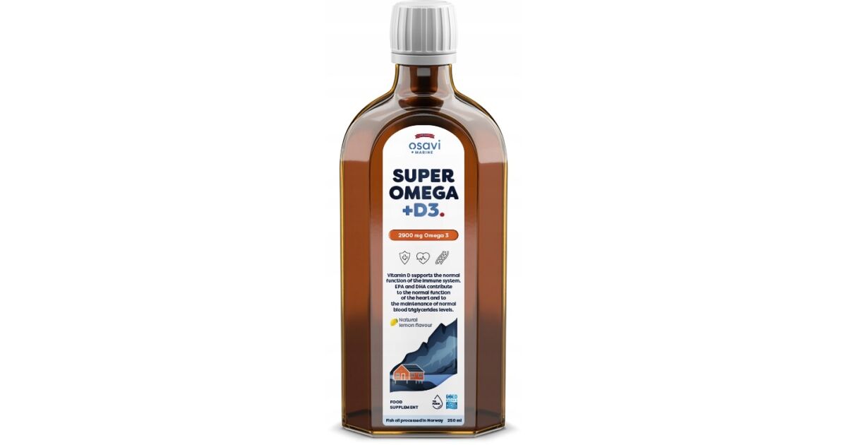 OSAVI Daily Omega D3-vitamin 1600mg Omega 3 citromolaj 250 ml | Pepita.hu