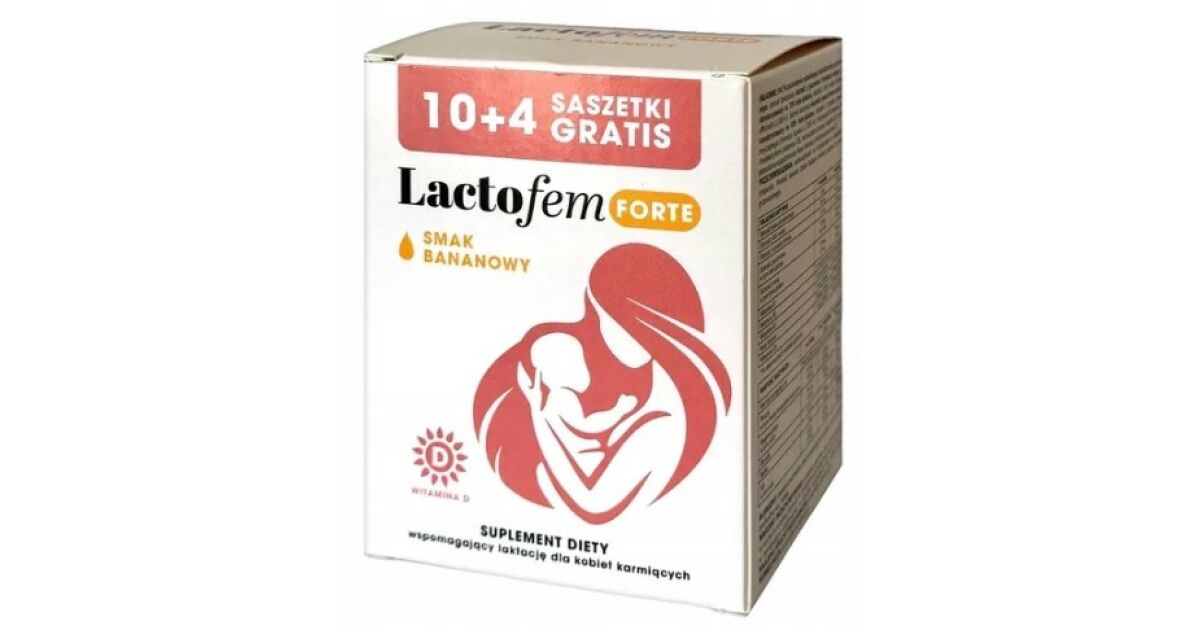LACTOFEM Forte szoptatást támogató, banán ízű, 14 tasak | Pepita.hu