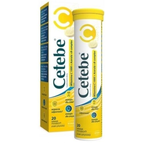 CETEBE C-vitamin 1000 mg + acerola + B-vitamin Komplex IMMUNITÁS 20 ...