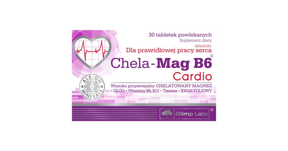 OLIMP CHELA-MAG B6 CARDIO magnézium B-vitamin galagonya SZÍV 30 ...