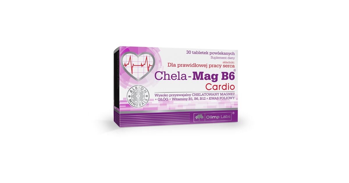 OLIMP CHELA-MAG B6 CARDIO magnézium B-vitamin galagonya SZÍV 30 ...