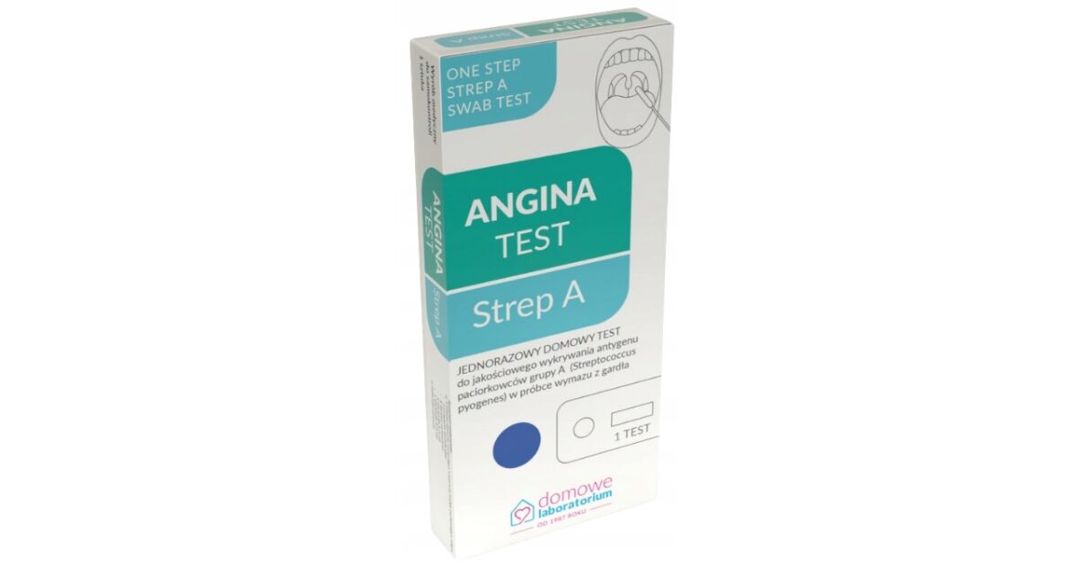 Angina teszt Strep A teszt a streptococcusok kimutatására a torokban 1 ...