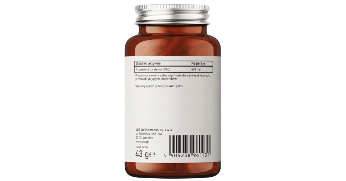 NAC N-acetil-L-cisztein 400 mg MÁJ UNS 60 kapszula | Pepita.hu