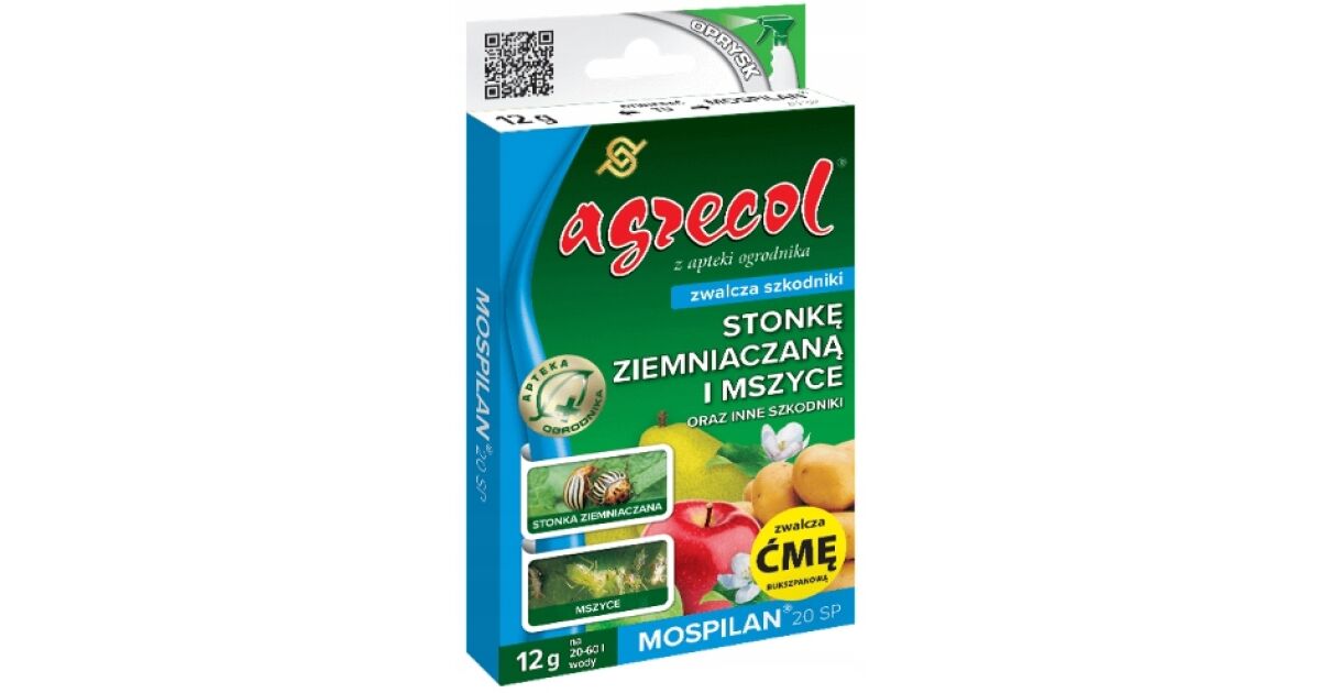 MOSPILAN 20 SP burgonyabogár, levéltetvek, bukszusolyk ellen Agrecol 12 ...