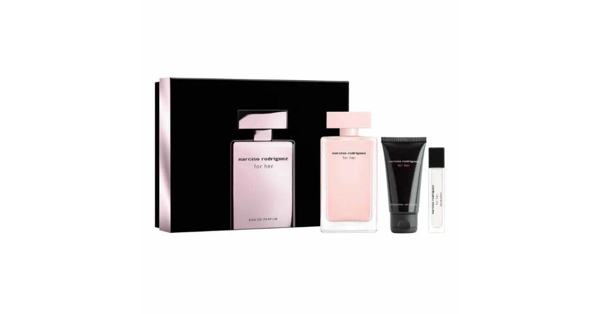 Narciso Rodriguez For Her Eau De Perfume Spray 100ml Set 3 Pieces ...
