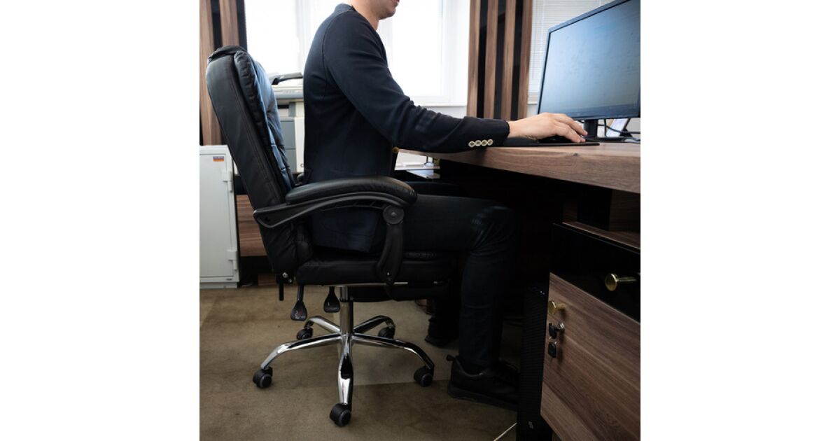 Scaun de birou directorial cu suport extensibil pentru picioare, Zola ...