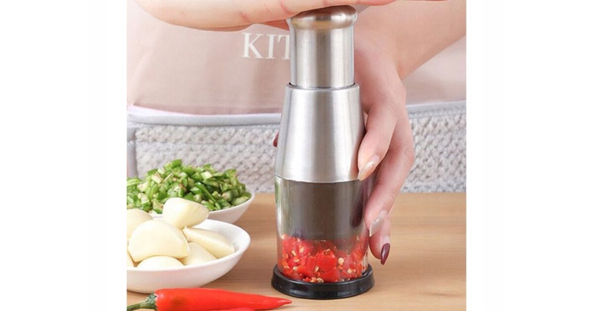 Tocator manual pentru fructe si legume, Zola, 5 lame, rotire automata ...