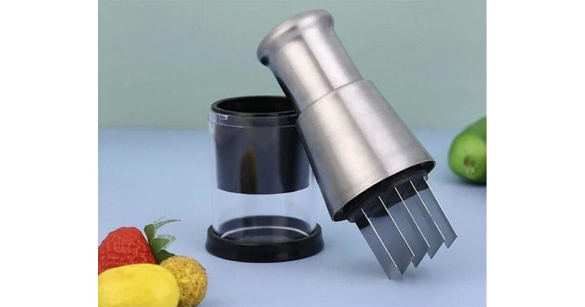 Tocator manual pentru fructe si legume, Zola, 5 lame, rotire automata ...