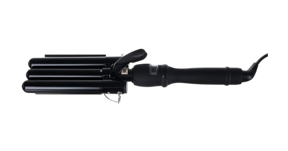 Ondulator pentru par, UBX®, cu 3 elemente ceramice, bucle retro, temperatura 80-210 °C, 220-240 ...