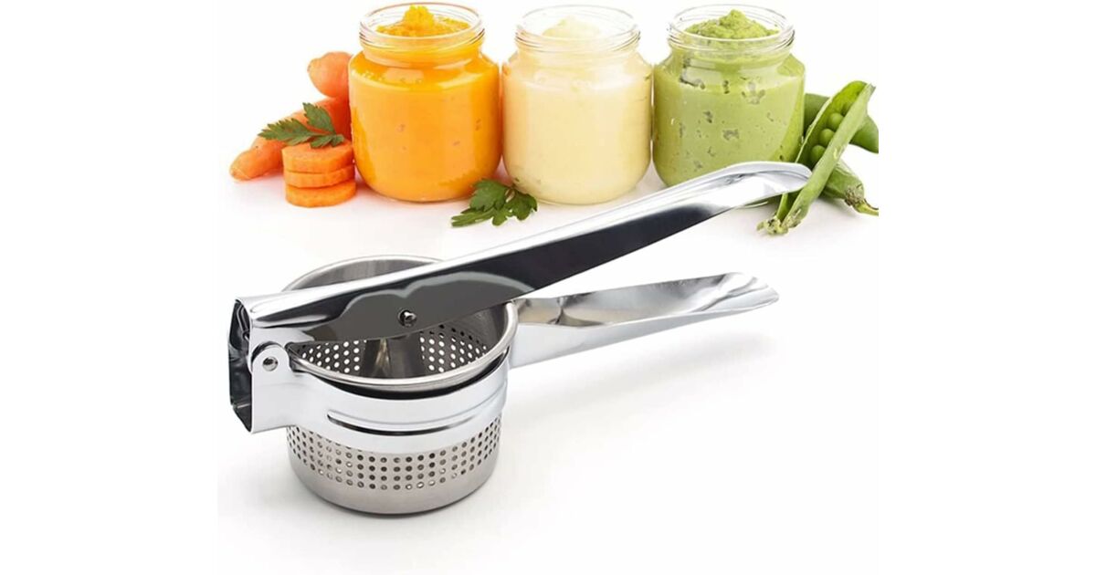 Presa pentru piure de legume si fructe, UBX®, otel inoxidabil, 27x10x10 ...