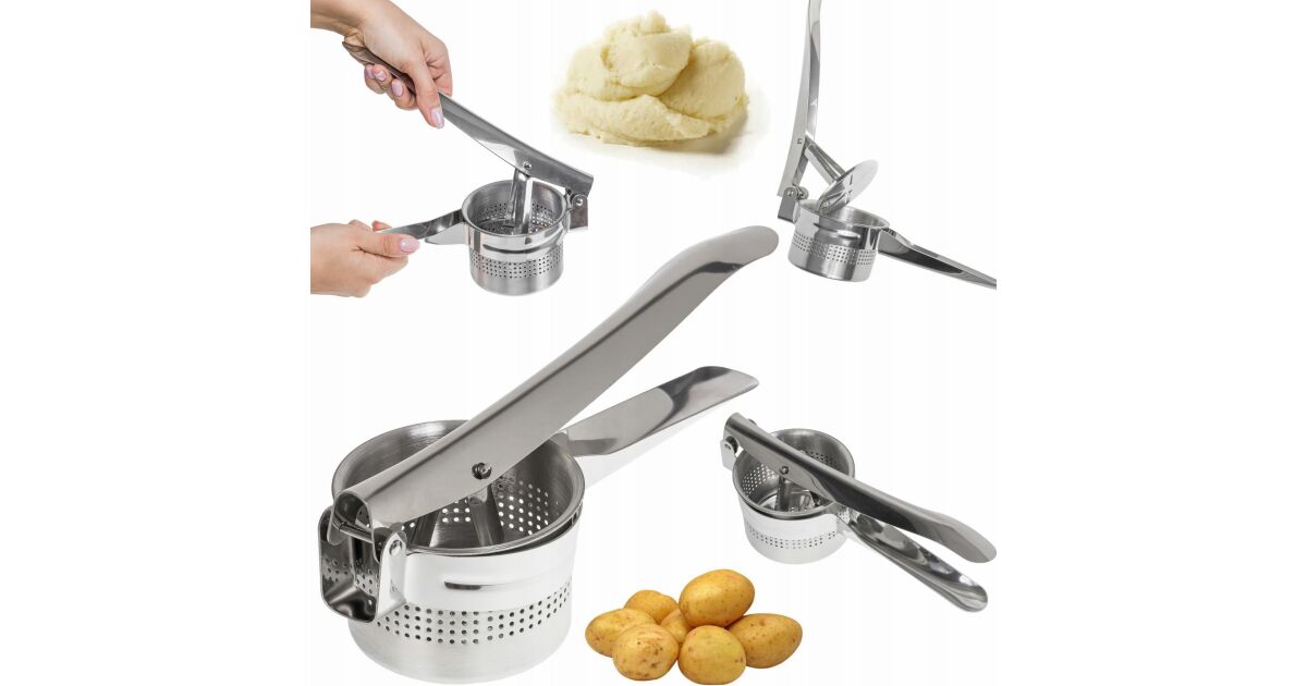 Presa pentru piure de legume si fructe, UBX®, otel inoxidabil, 27x10x10 ...