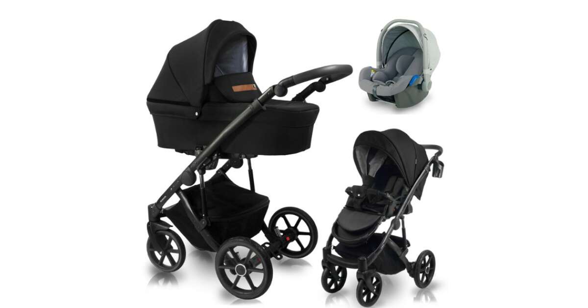 Bexa Line multifunkciós babakocsi 3in1 - L6 black + K1 Kite | Pepita.hu