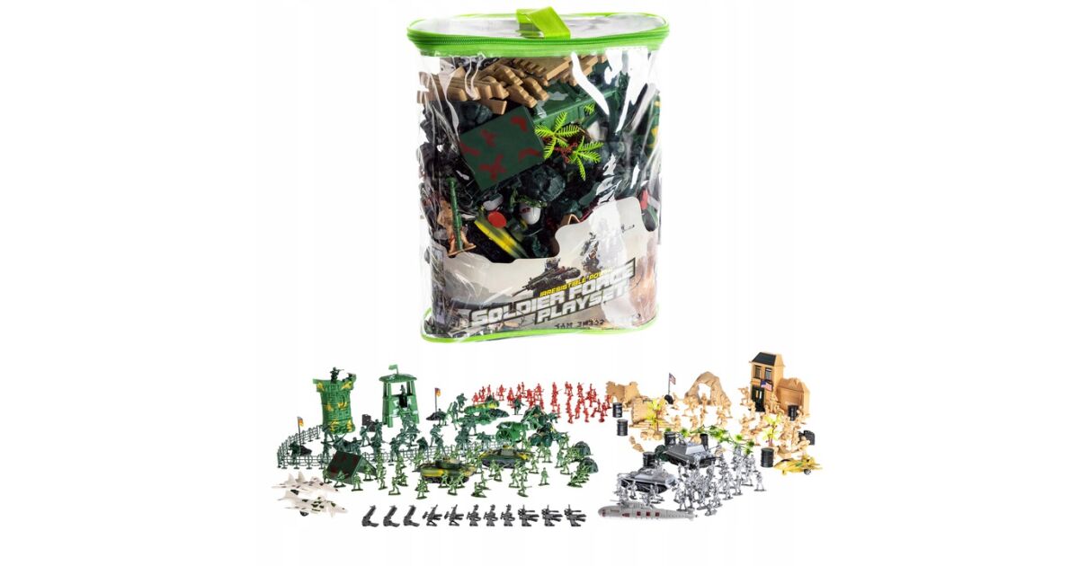 Set figurine militare, Zola®, cu tancuri , corturi, cazemata | Pepita.com