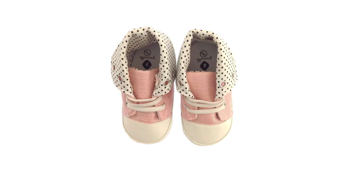 Z Generation rózsaarany színű pöttyös babacipő - 80 | Pepita.hu