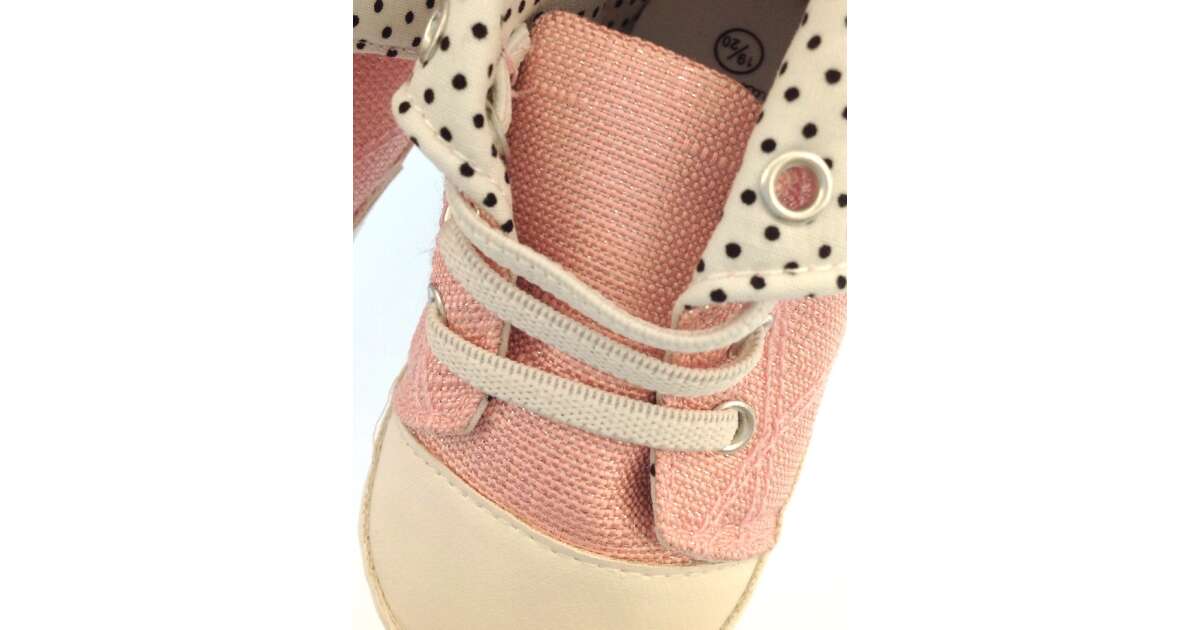 Z Generation rózsaarany színű pöttyös babacipő - 80 | Pepita.hu