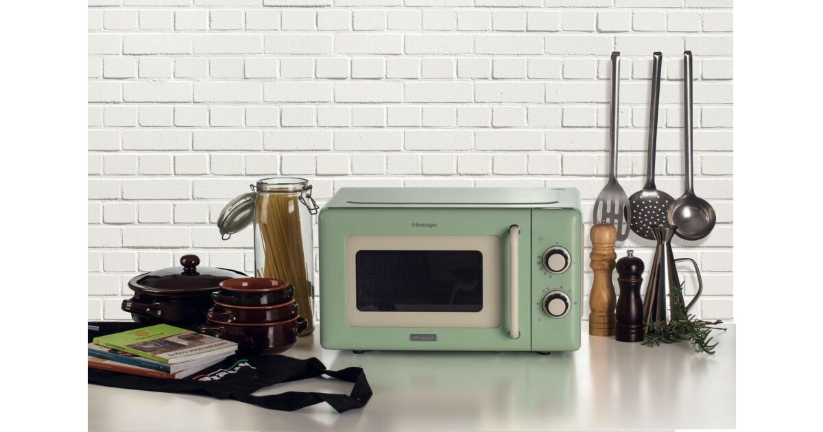 Ariete Vintage Mikrohullámú Sütő 20L 800W - Zöld | Pepita.hu
