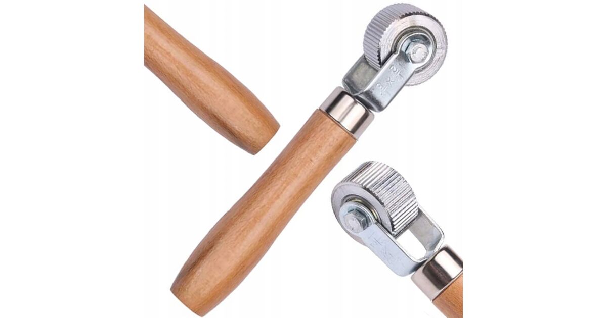 Rolelă Din Lemn Pentru Petice - Rulment 20 mm | Mâner Ergonomic ...