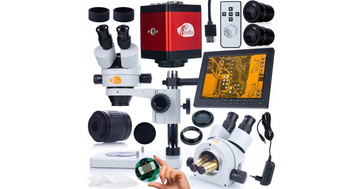 Microscop Trinocular Mercury Pro MSMP-T-PS1 - Kit cu Cameră Draco 2MP ...