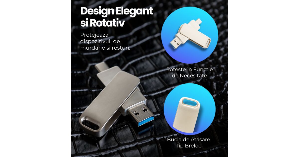Memorie USB Dual Drive pentru Smartphone-uri, Tablete si Calculatoare ...
