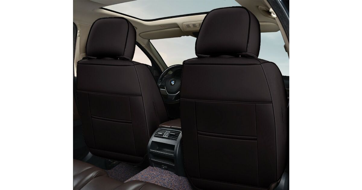 Huse auto premium 5 locuri Carguard Deluxe piele ecologica perforata ...