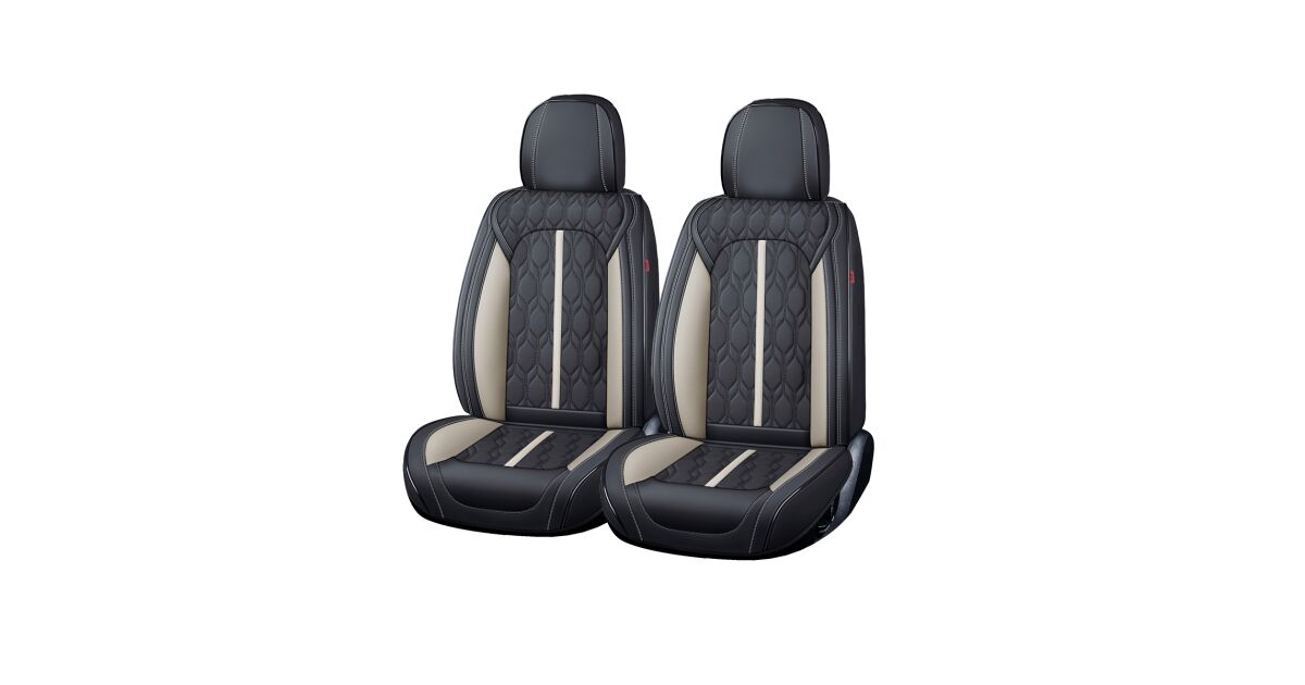Huse auto premium 5 locuri Carguard Deluxe piele ecologica perforata ...