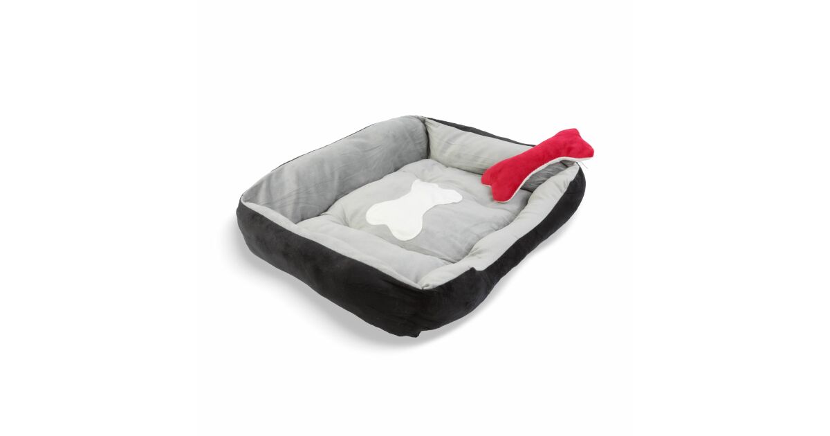 Pat pentru caini - 60 x 45 x 15 cm - negru | Pepita.com