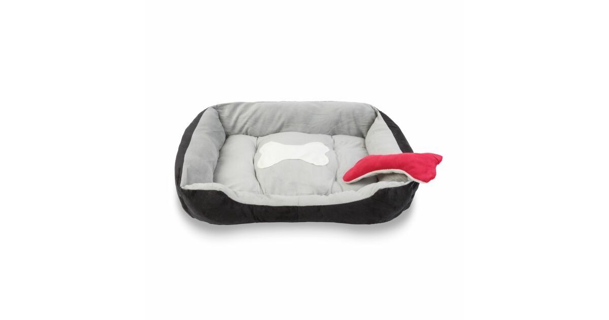 Pat pentru caini - 60 x 45 x 15 cm - negru | Pepita.com