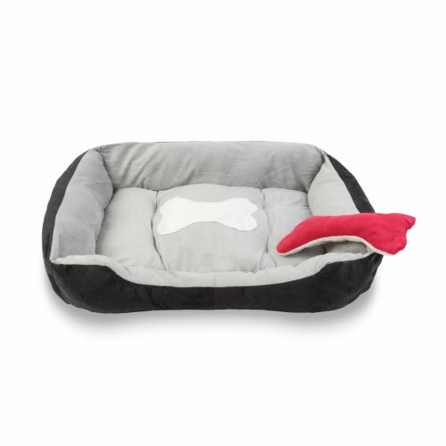 Pat pentru caini - 60 x 45 x 15 cm - negru | Pepita.com