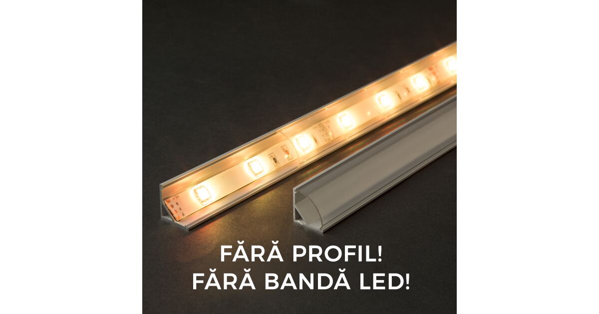 Transparentes Abdeckprofil für LED-Aluminiumprofil - 2000 mm | Pepita.com