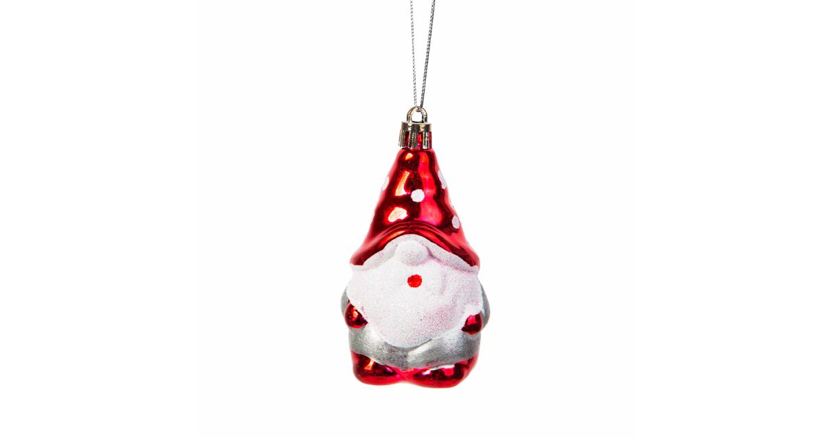 Decor pentru brad - Mos Craciun - 85 x 50 mm | Pepita.com