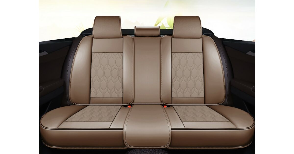 Set 1 Huse auto premium 5 locuri Carguard Deluxe piele ecologicÄƒ ...