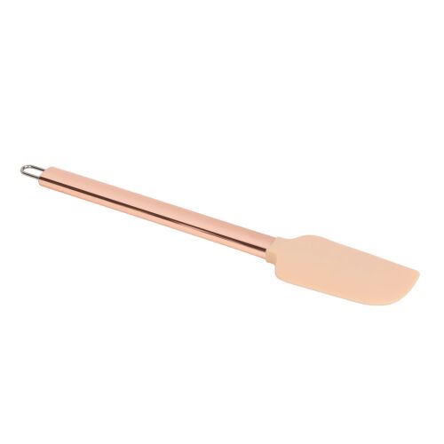 Spatula din silicon cu maner din inox - culoare piersic - 29 x 5,2 x 1 ...