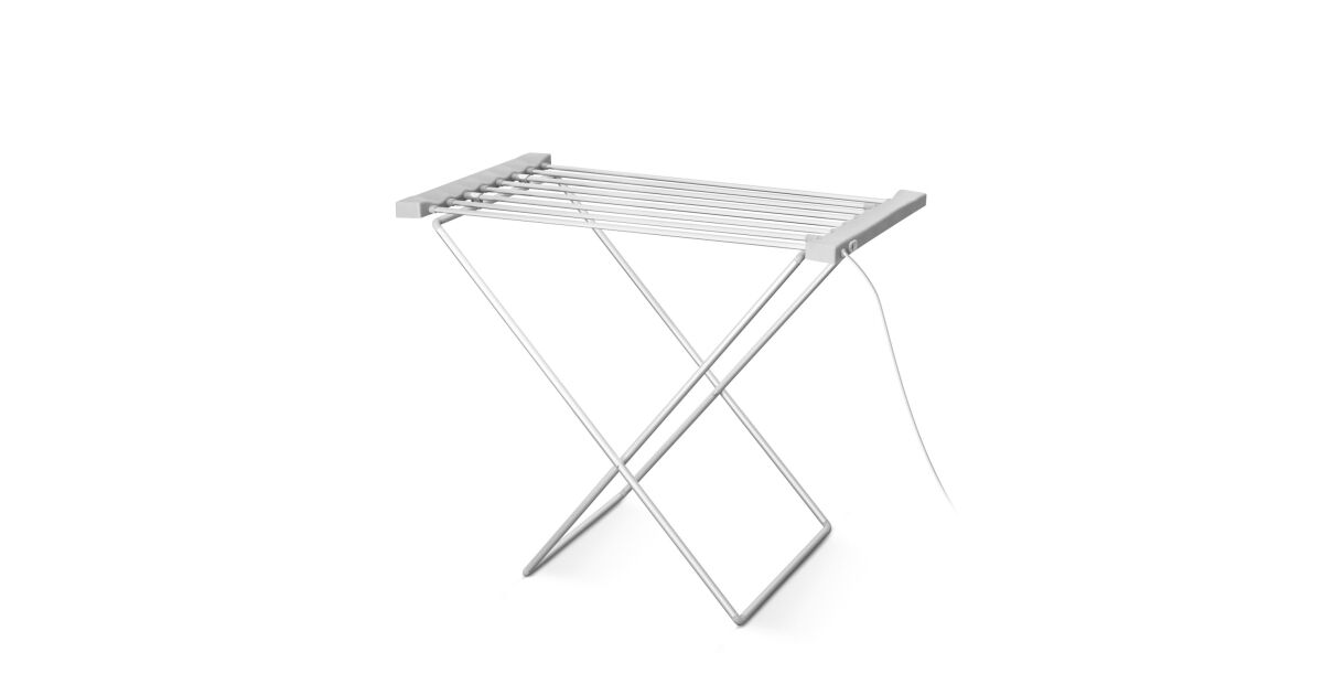 Uscator electric haine si prosoape, 8 bare, 100W, plastic, gri | Pepita.com