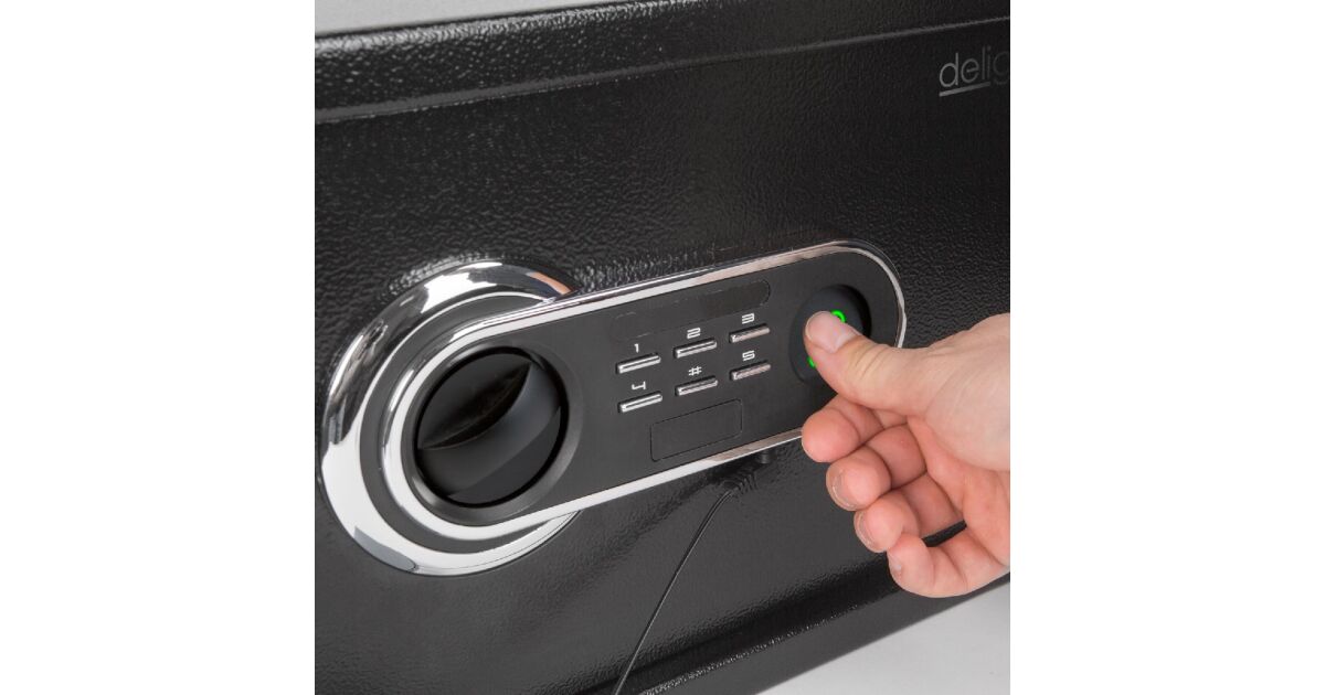 Digital Safe with Fingerprint Reader and Keypad – 350 x 250 x 250 mm ...