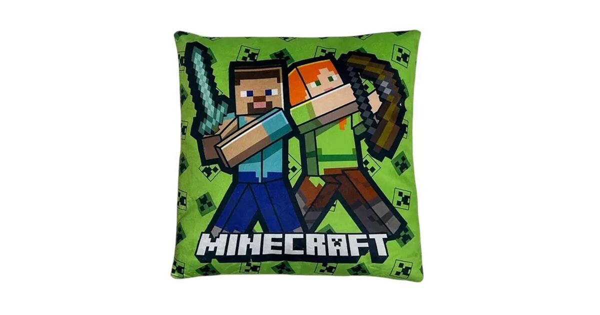 Minecraft Minecraft párna, díszpárna 38x38 cm | Pepita.hu