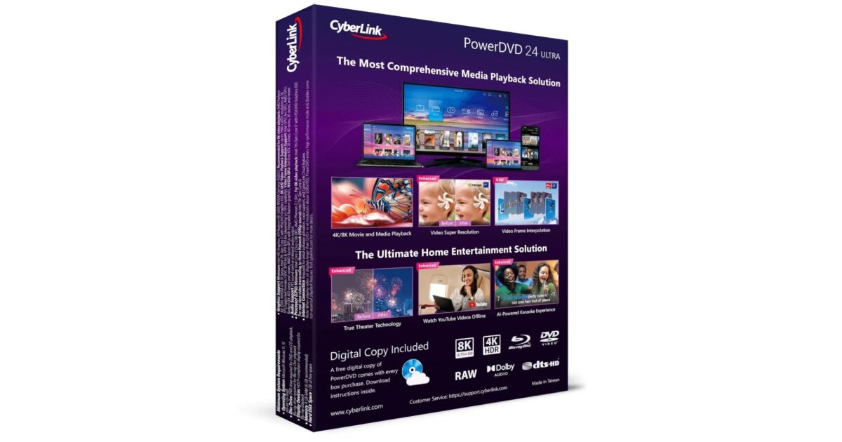 Cyberlink powerdvd 24 ultra, Vollversion, kein Abo, E-Mail-Versand ...