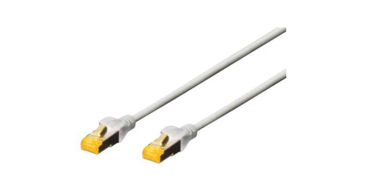 DIGITUS DK-1644-A-030 Digitus Premium CAT 6A S-FTP patch kábel, hossza: 3,0m, szürke | Pepita.hu