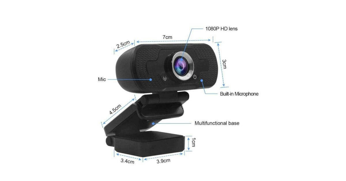 Webkamera számítógéphez, laptophoz - 1080P FullHD felbontás (BBV ...
