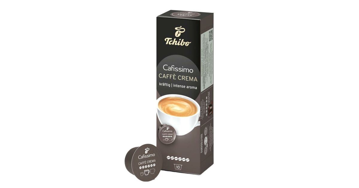 Cafea Tchibo Cafissimo Caffè Crema Intense, 10 Capsule, 70 g | Pepita.com