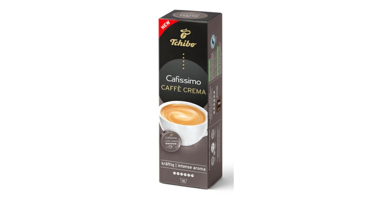Cafea Tchibo Cafissimo Caffè Crema Intense, 10 Capsule, 70 g | Pepita.com