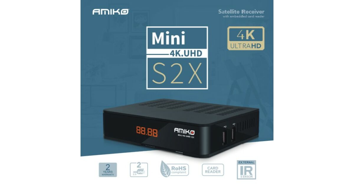 Amiko Mini 4k UHD S2X műholdvevő | Pepita.hu