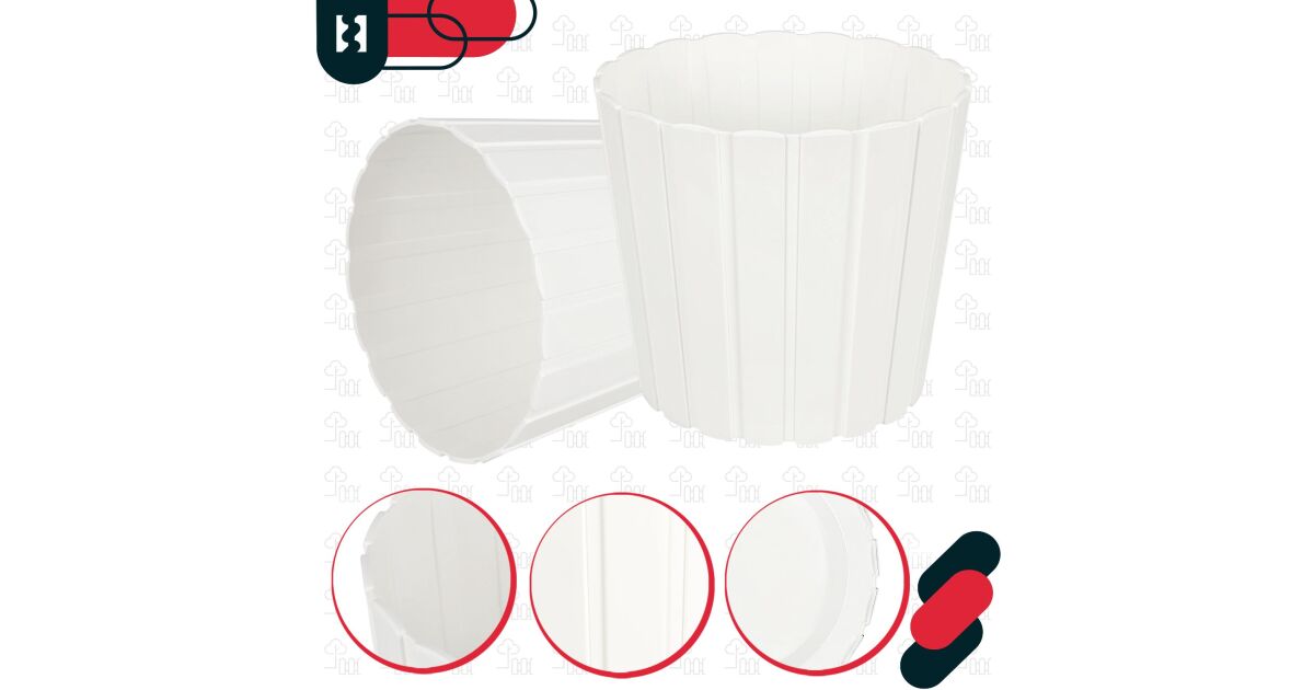 Műanyag virágcserép virágoknak és fűszernövényeknek erkélyre vagy ...